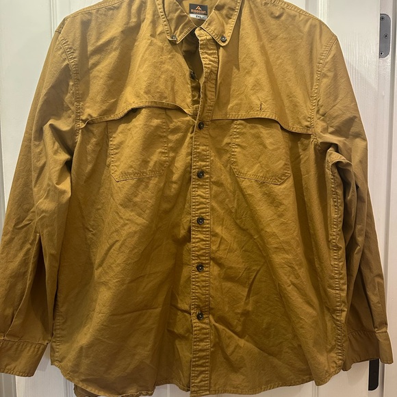 Ridgecut | Shirts | Mens Tan Buttonup Shirt Jacket | Poshmark